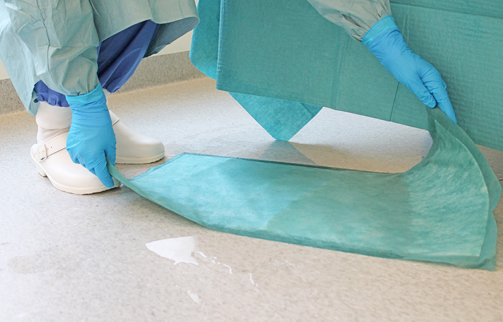 Absorbent floor mats | Healthcare | Excess fluids | Absorbest